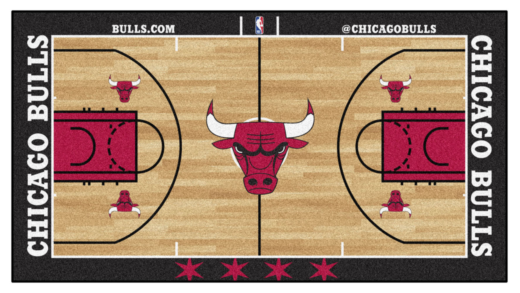 E52291 Fan Mats NBA Chicago Bulls Court Runner