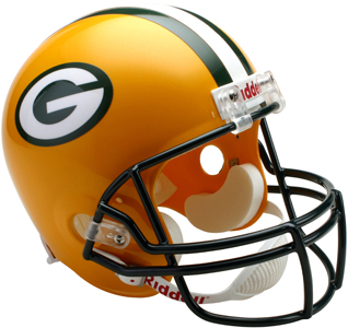 NFL Packers Deluxe Replica Full Size Helmet - Fan Gear