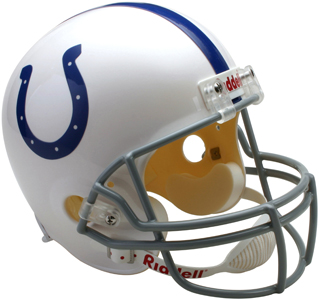 NFL Colts Deluxe Replica Full Size Helmet - Fan Gear
