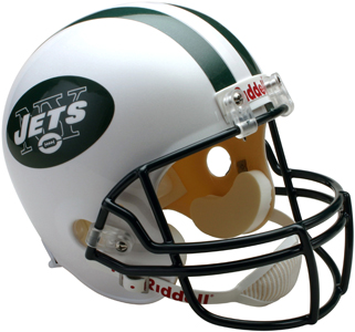 NFL New York Jets Deluxe Replica Full Size Helmet - Fan Gear