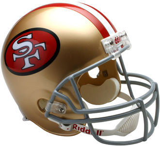 NFL 49ers (64-95) Replica Full Size Helmet (TB) - Fan Gear