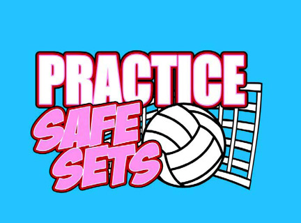 PRACTICE SAFE SETS volleyball tshirts gifts - Volleyball Equipment and Gear
