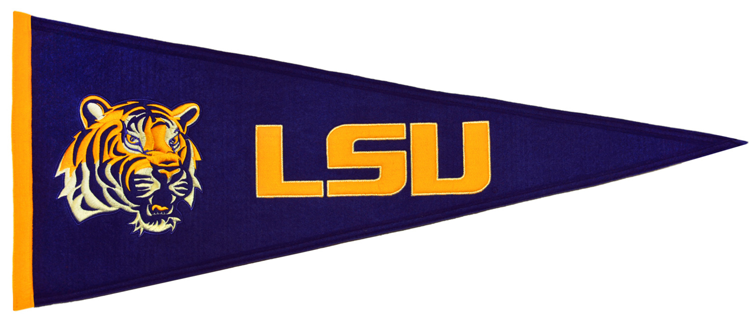 E54839 Winning Streak NCAA LSU Pennant