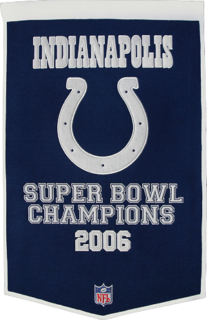 E55750 Winning Streak NFL Indianapolis Colts Banner