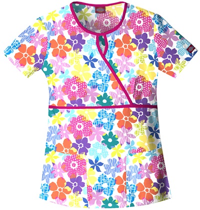 Dickies Women's EDS Print Keyhole Scrub Tops - Cheerleading Equipment ...