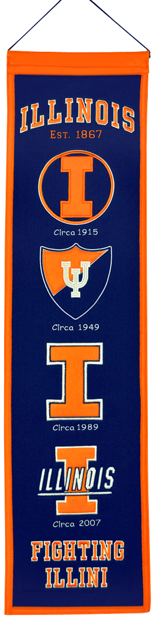 E56113 Winning Streak NCAA University of Illinois Banner