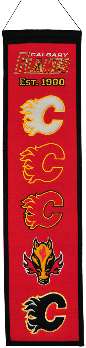 E56419 Winning Streak NHL Calgary Flames Heritage Banner