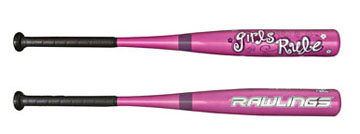 Rawlings Youth T-Ball-Girls Rule Softball Bats TBR - Baseball Equipment ...