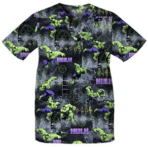 Cherokee Tooniforms Hulk Power Scrub Tops - Soccer Equipment and Gear
