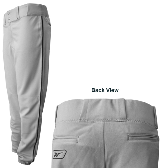 Reebok Piped Polyester Baseball Pants - Closeout Sale - Baseball ...