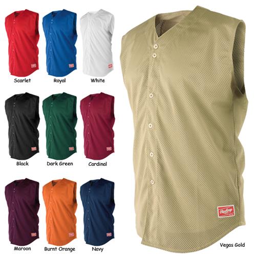 Rawlings "Turn Two" Sleeveless Custom Baseball Jerseys - Baseball ...