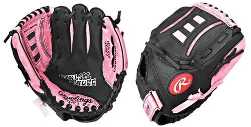 Rawlings Pink Light Up girls softball gloves LS95P - Baseball Equipment ...