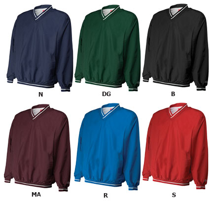 Rawlings L-Sleeve V-Neck Pullover Jackets - Baseball Equipment & Gear