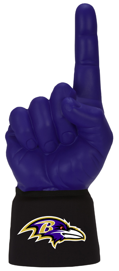 E60789 Foam Finger NFL Baltimore Ravens Combo
