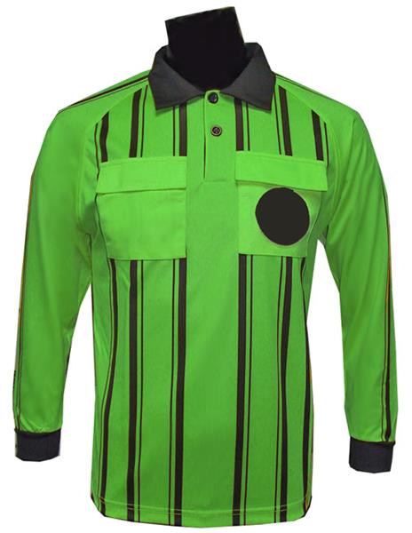 Soccer Referee Jerseys Long Sleeve-LIME - Closeout Sale - Soccer ...