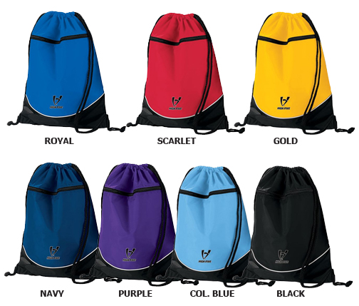 E6212 High Five Nylon Drawstring Backpacks
