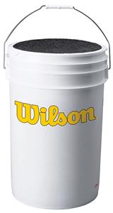 Wilson Ball Bucket with Cushion Lid WTA3948 - Baseball Equipment & Gear