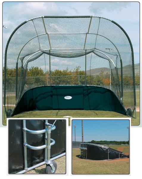 WTAT3000 Collapsible Pro Backstop Baseball Cage - Baseball Equipment & Gear