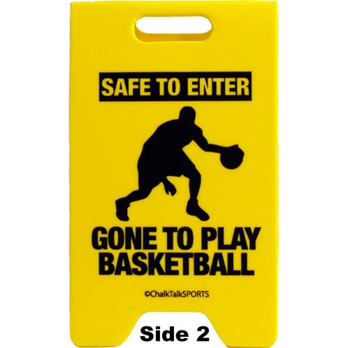 Chalk Talk Basketball Desk Sign 2 Sided Gifts - Basketball Equipment ...