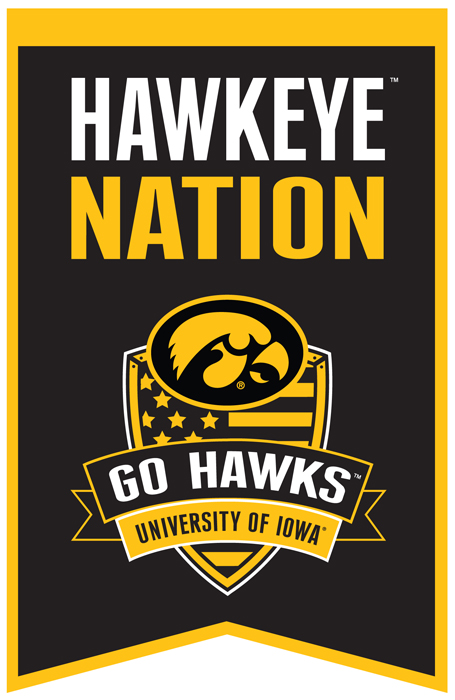 E67180 Winning Streak NCAA Iowa Fan Nations Banner