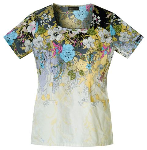 Cherokee Runway Womens Square Neck Scrub Top - Cheerleading Equipment ...