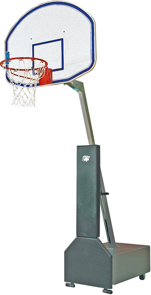 Bison Club Court Fiberglass Adjustable Portable Basketball System BA832 ...