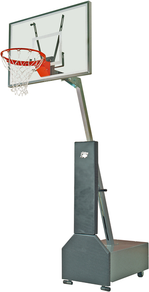 Bison Club Court Acrylic Adjustable Portable Basketball System BA833 ...