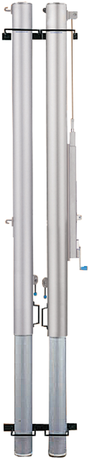 E67928 Bison Volleyball Standard Wall Storage Rack (set)