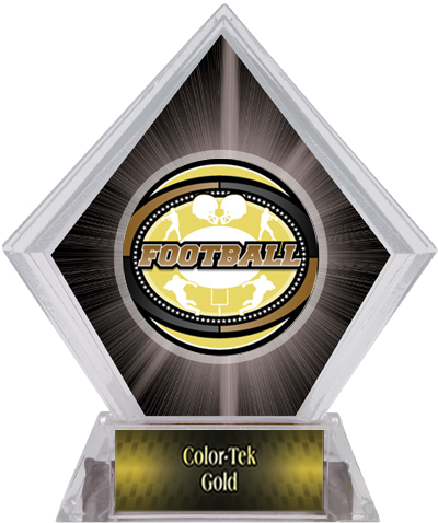 Classic Custom Football Black Diamond Ice Trophy - Football Equipment ...