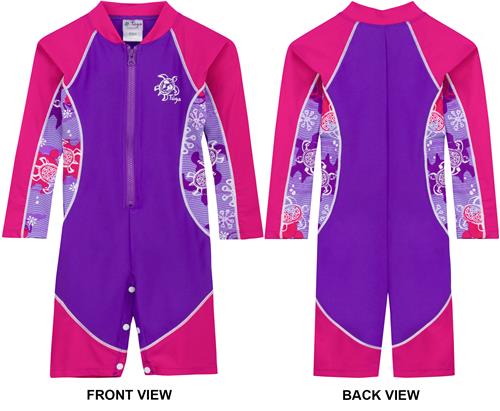 E68283 Tuga Sunwear Girls High Tide One Piece Sunsuit