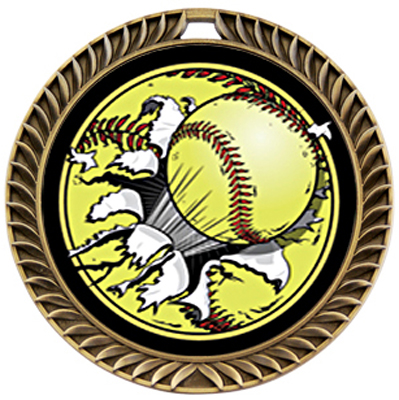 Hasty Awards Crest Softball Medal Bust-Out M-8650O - Baseball Equipment ...