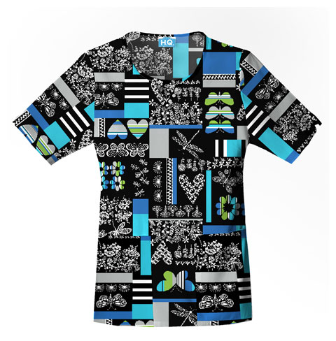 Cherokee Scrub HQ Womens Scoop Neck Scrub Top - Cheerleading Equipment ...