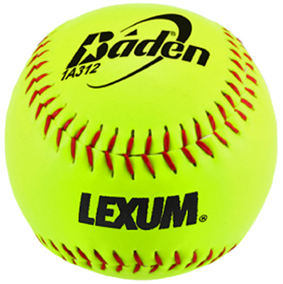 Baden ASA Leather COR .44 Slowpitch 12" Softballs - Baseball Equipment ...