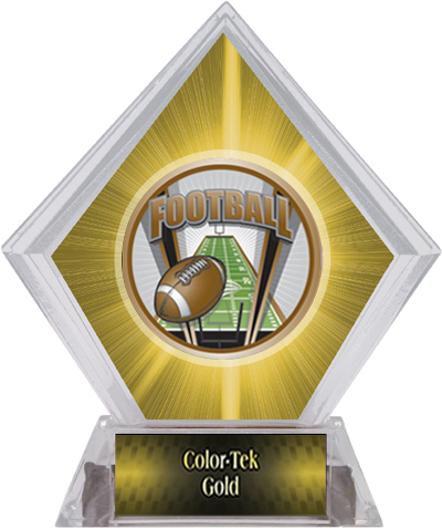 Awards ProSport Custom Football Yellow Diamond Ice Trophy - Football ...
