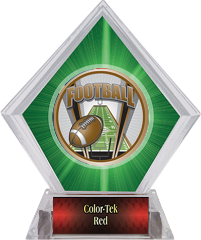 Awards ProSport Custom Football Green Diamond Ice Trophy - Football ...