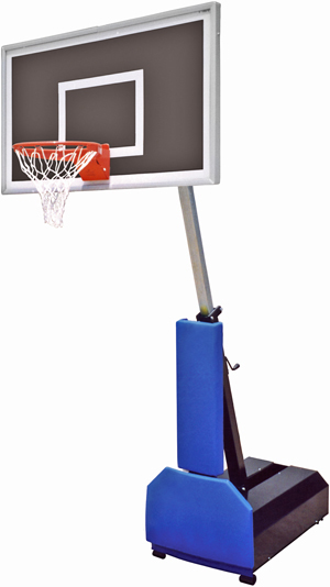 Fury Eclipse Portable Basketball System with 36x60 smoked glass ...