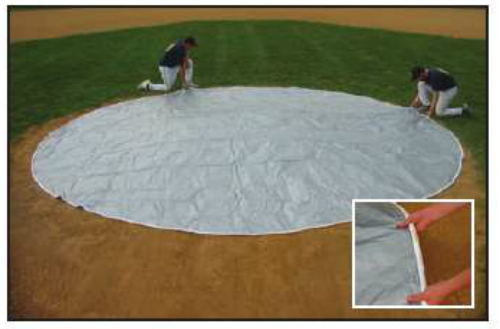 Jaypro Baseball Round Wind Weighted Mound Cover - Baseball Equipment & Gear