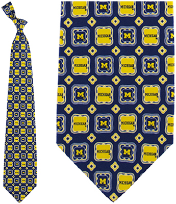 Eagles Wings NCAA Michigan Wolverine Tie Medallion - Fan Gear