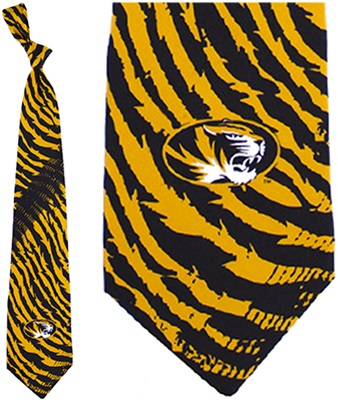 Eagles Wings NCAA Missouri Tiger Stripes Tie - Baseball Equipment & Gear