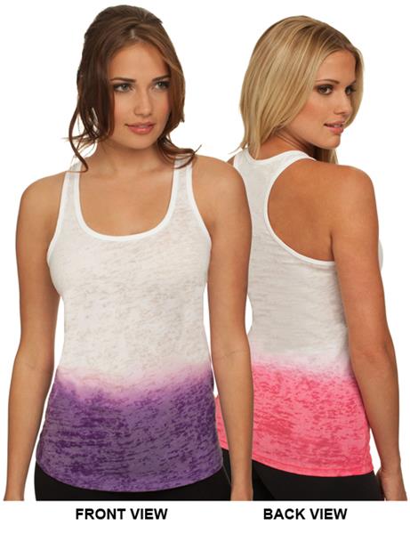 Next Level Pink Women's Ombre Burnout Razor Tanks - Soccer Equipment ...