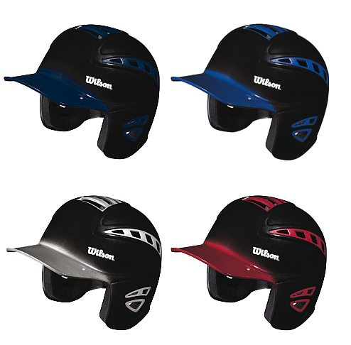 WTA5420 Sleek 2-Tone Adult/Youth Batting Helmets - Baseball Equipment ...