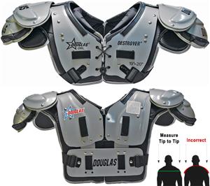 Douglas Pads Football DP QB/WR Shoulder Pads - Football Equipment and Gear