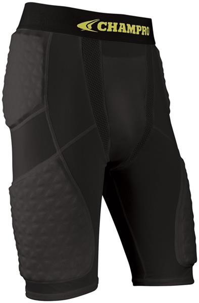 Youth-Small Black Tri-Flex Padded Compression Shorts - CO - Football ...