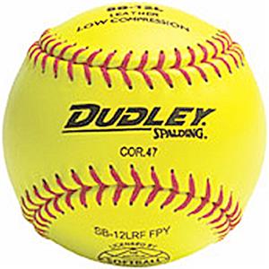 Dudley Spalding 12" SB12 ASA Leather Softballs - Baseball Equipment & Gear