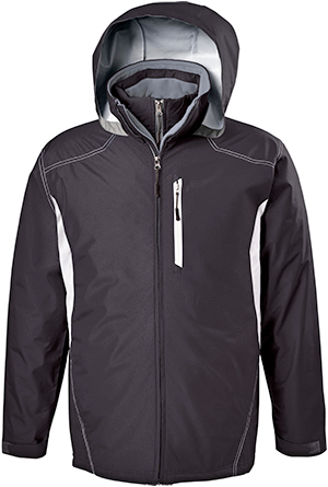 Adult Hooded Sealed-Seam Waterproof Jacket (AM -Black,Navy), (A3XL ...