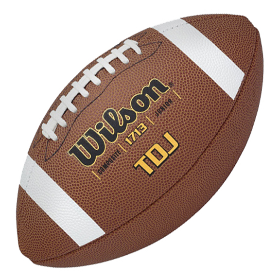 Wilson TDJ Traditional Composite Game Footballs - Football Equipment ...
