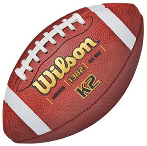 Wilson K2 Traditional Leather Game Footballs - Football Equipment and Gear