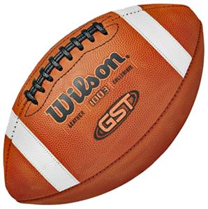 Wilson NCAA 1003 GST Leather Game Footballs - Football Equipment and Gear