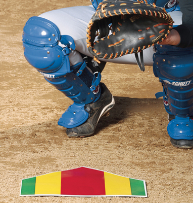 Baseball Color Coded Pitching Training Home Plate - Baseball Equipment ...