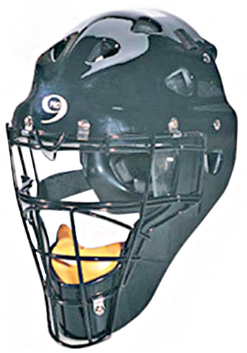 Pro Nine Baseball Umpires Black Hockey Style Mask - Baseball Equipment ...